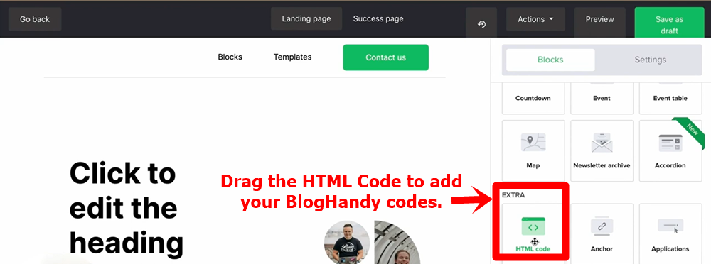 How to add a Blog to Your Mailerlite Website or Landing Page with BlogHandy | BlogHandy Blog